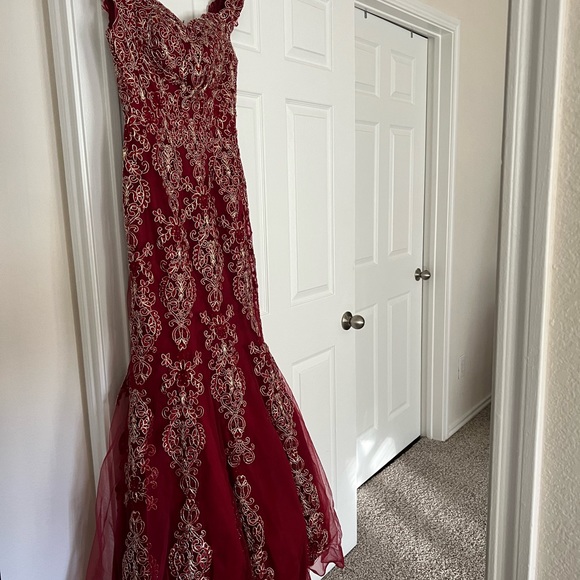 Dresses | Burgundy Small Prom Dress | Poshmark